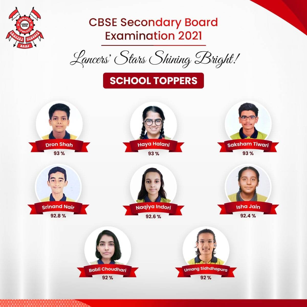 CBSE & GSEB Students Achievements | Lancers Army Schools